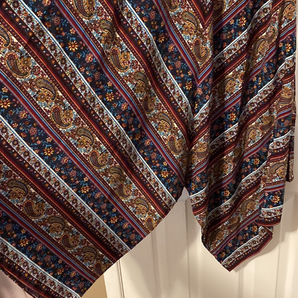 Design Lab Multi Color Paisley Print Asymmetrical Dre… - Gem
